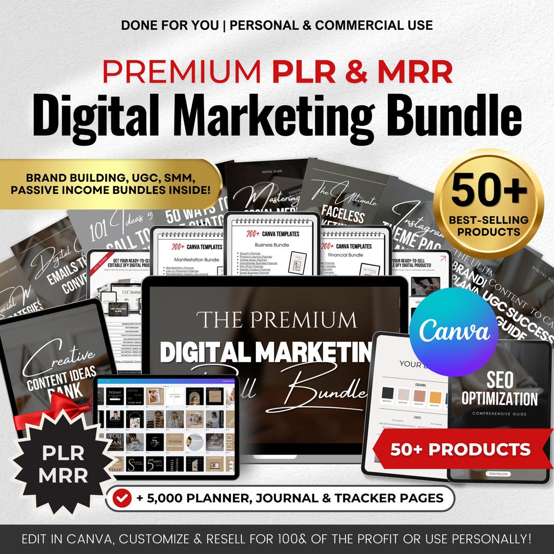 PREMIUM Digital Marketing MRR Bundle Master Resell Rights Digital ...