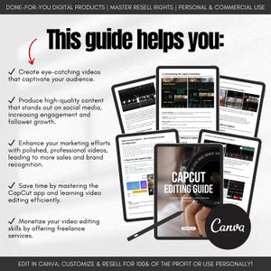 Ultimate Guide to Capcut Editing Ebook MRR PLR Master Resell Rights DFY ...