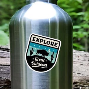 Exploring Life Travel Sticker, Scenic Outdoor Adventure Decor, Perfect ...