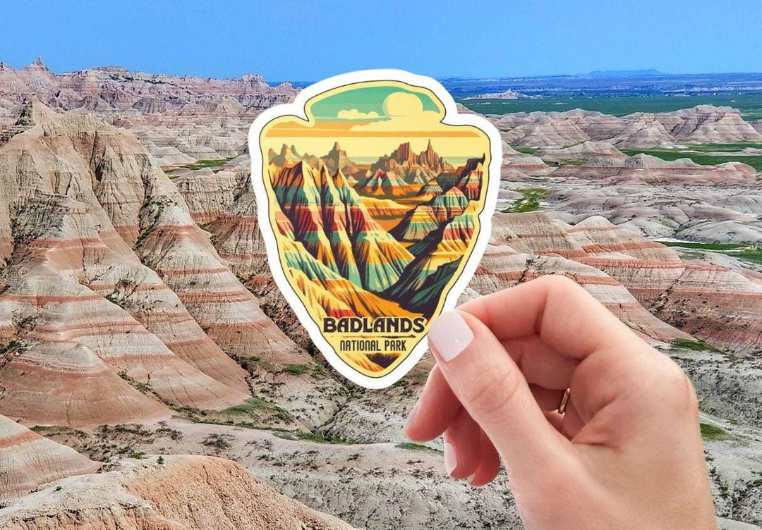 US National Parks Vinyl Decals - Badlands National Park Stickers for ...