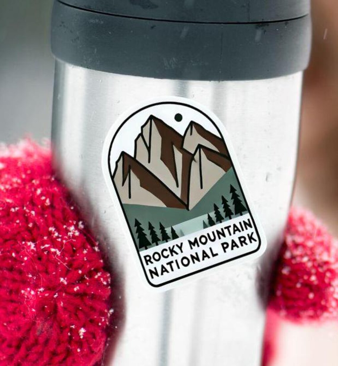 US National Parks Vinyl Sticker, Rocky Mountain National Park Design ...