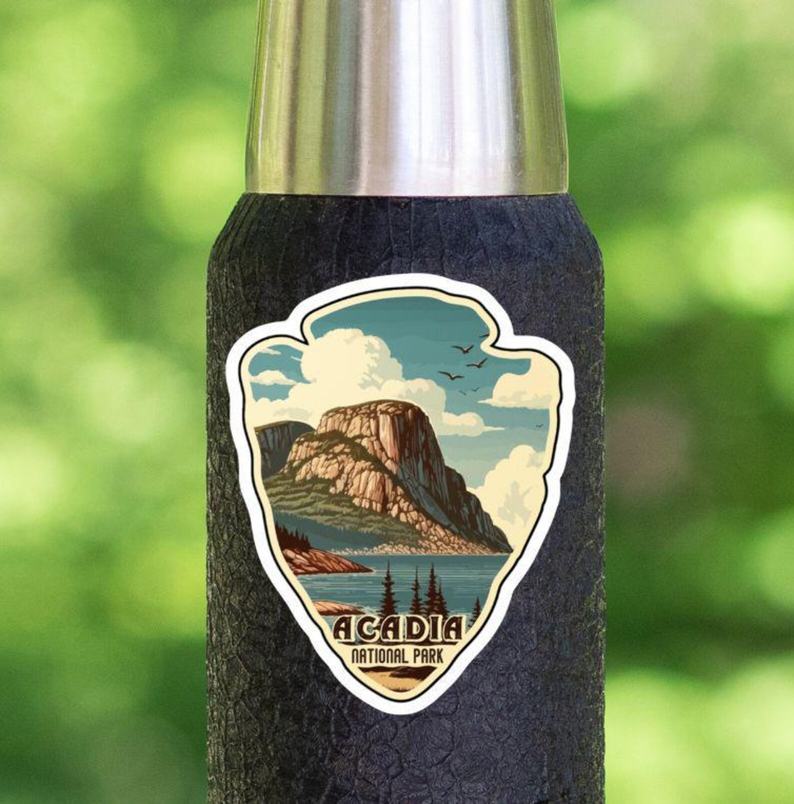US National Parks Acadia National Park Vinyl Sticker, Vibrant Outdoor ...