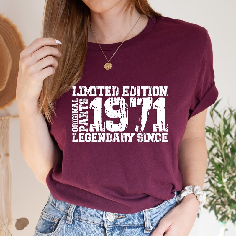 1971 Birthday Shirt - Etsy