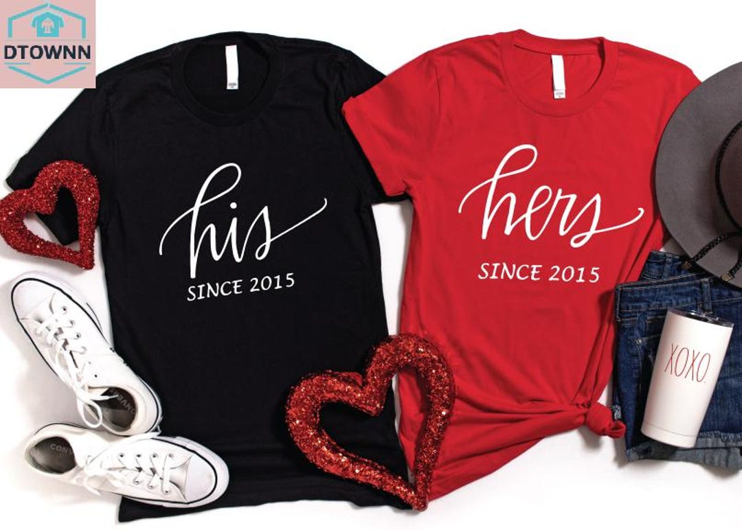 Personalized Couples Matching Shirts,his and Hers Shirt,valentines Day ...