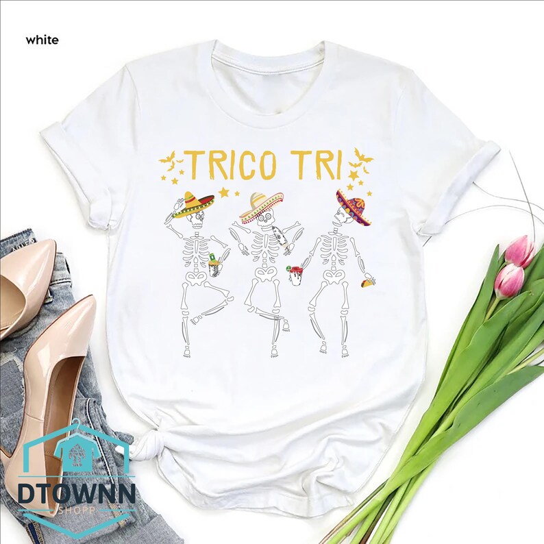 Trico Tri Halloween Shirt, Spanglish Trick or Treat, Funny Mexican ...