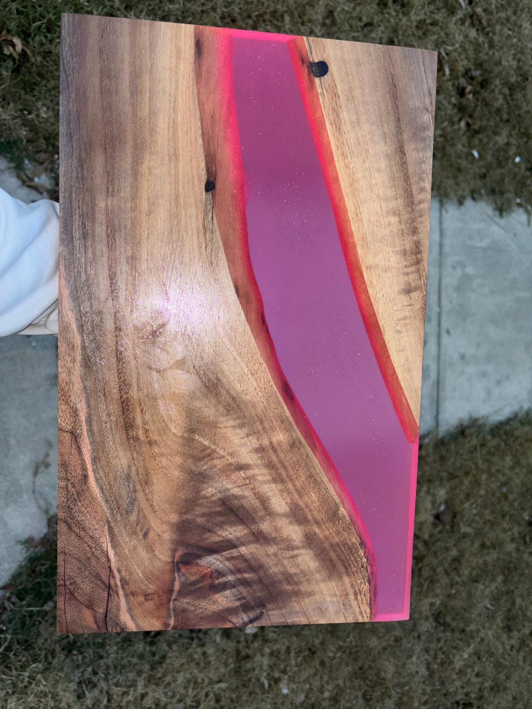 Pink Epoxy River Serving Tray - Etsy