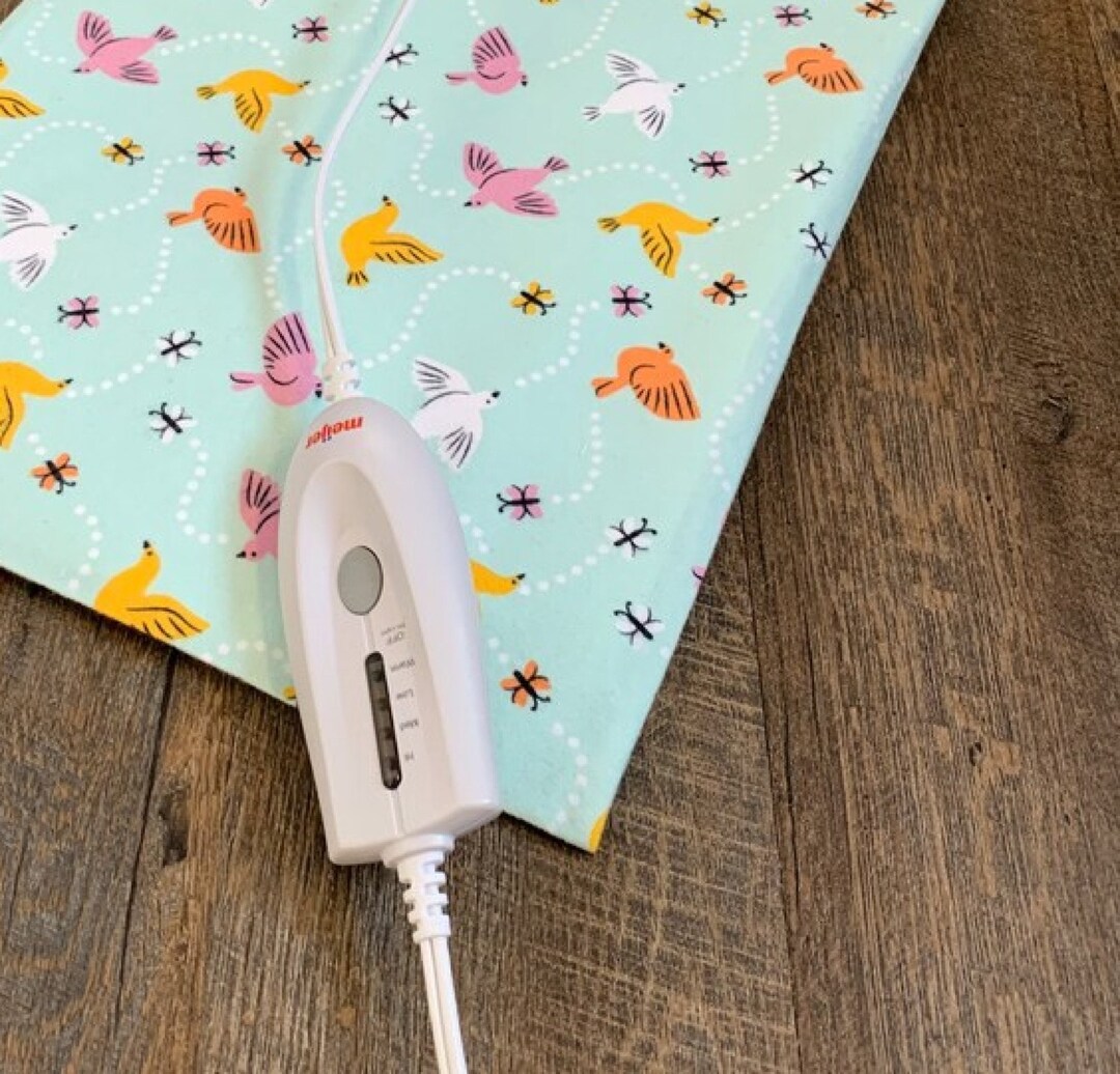 Birds and Butterflies, 1 Layer Flannel, Replacement Heating Pad Cover ...