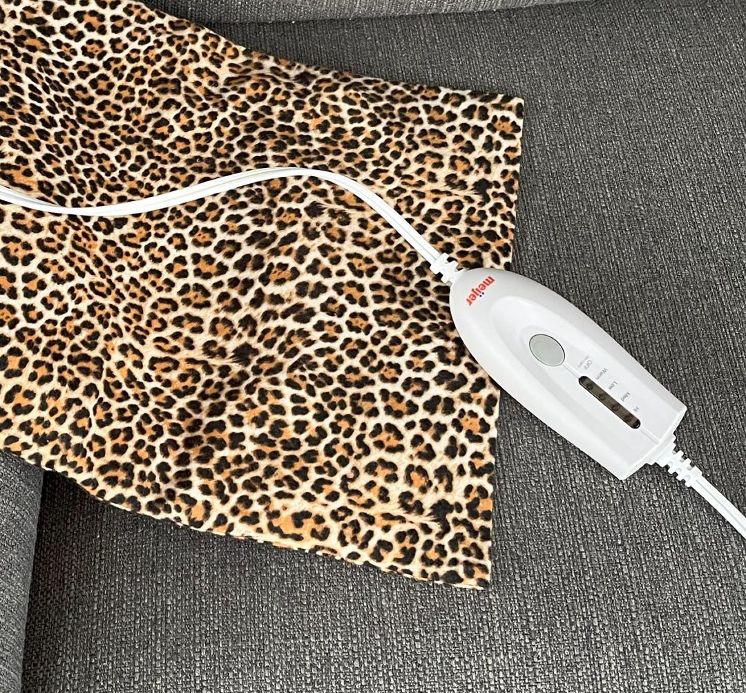 Leopard Print, Heating Pad Cover, Replacement Cover, Flannel Cover ...