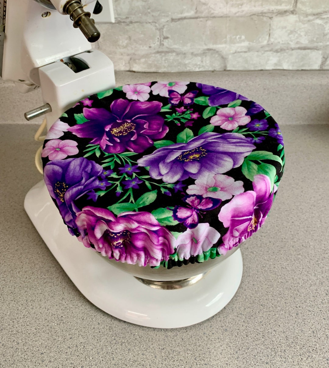 Spring Floral, Mixing Bowl Cover, Reversible Bowl Cover, Reusable Cover ...