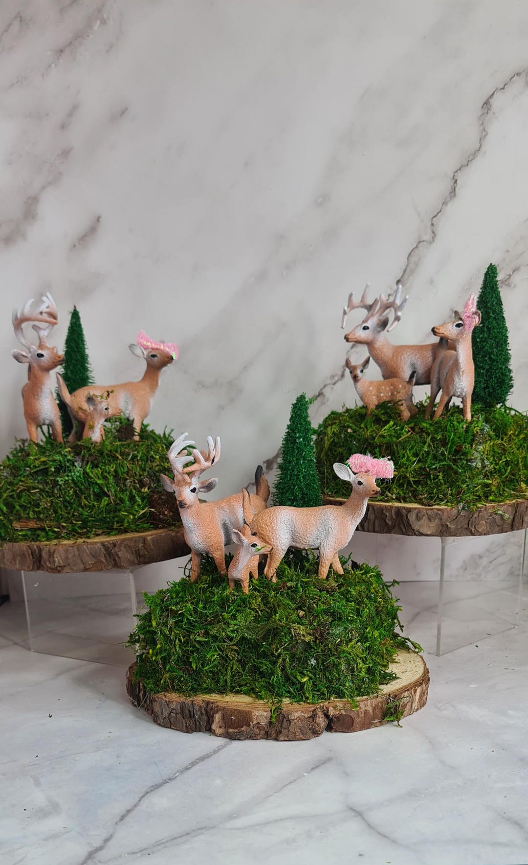 Custom Buck and Doe Center Pieces, Baby Gender Reaveal Center Pieces ...