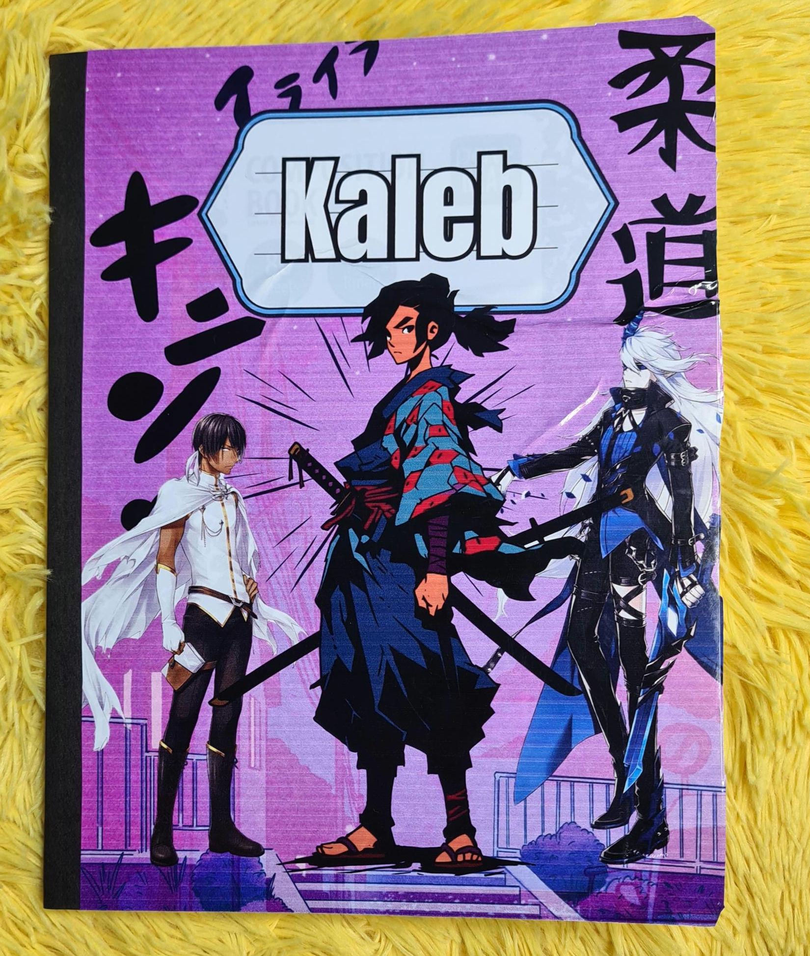 Anime Editable Digital Notebook Cover . - Etsy