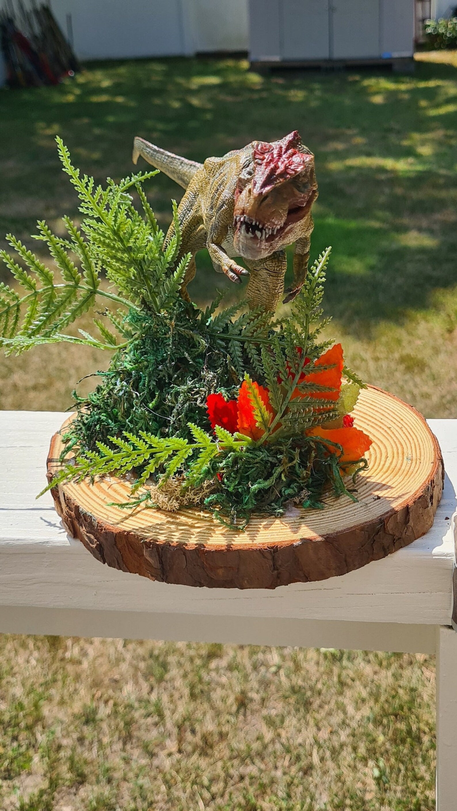 Custom Dinosaur Center Pieces ,wooden Decor,jurassic Park Center Pieces ...