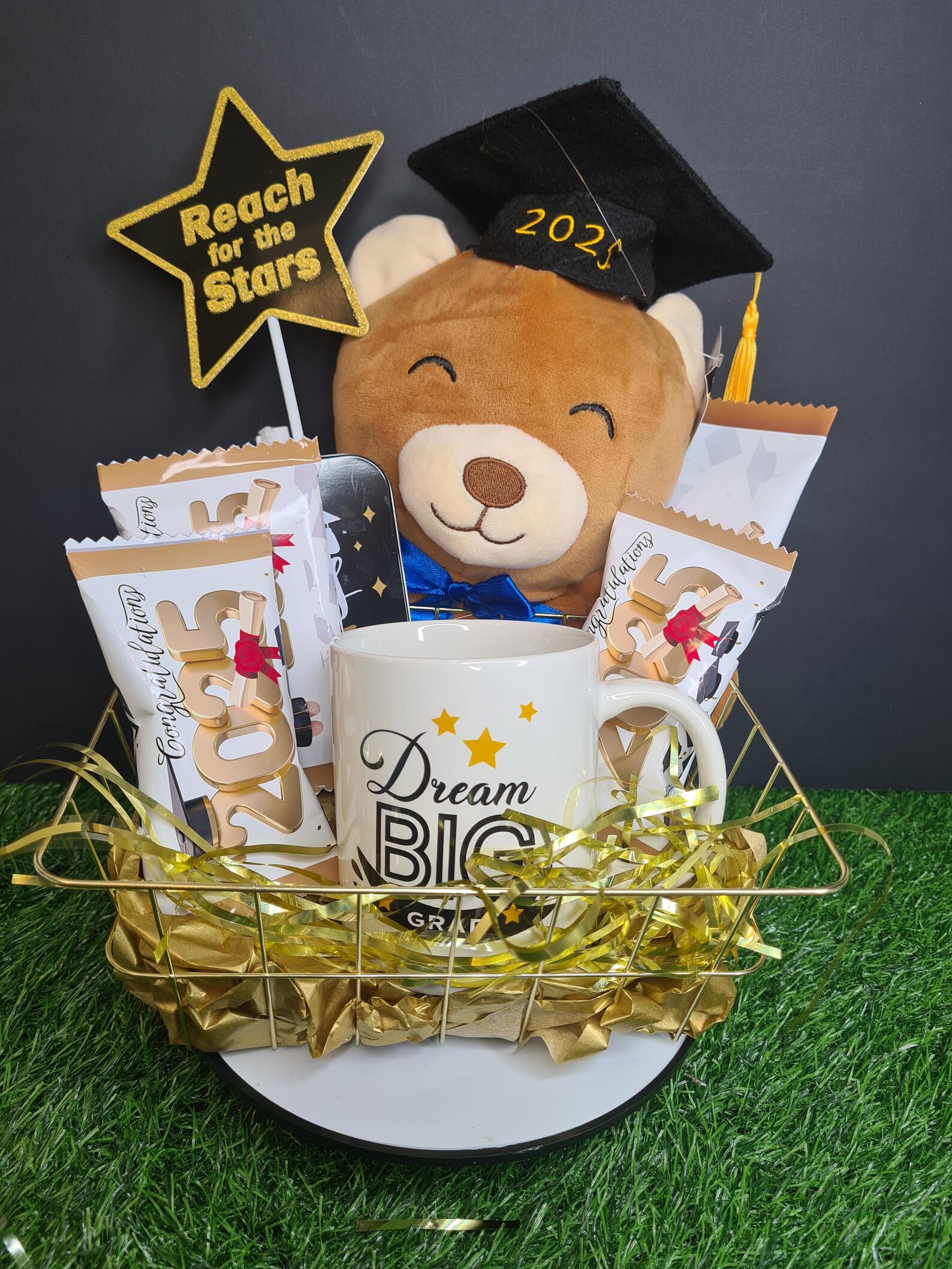 2025 Graduation Gift Basket, Personalized Cup, Chocolate - Etsy