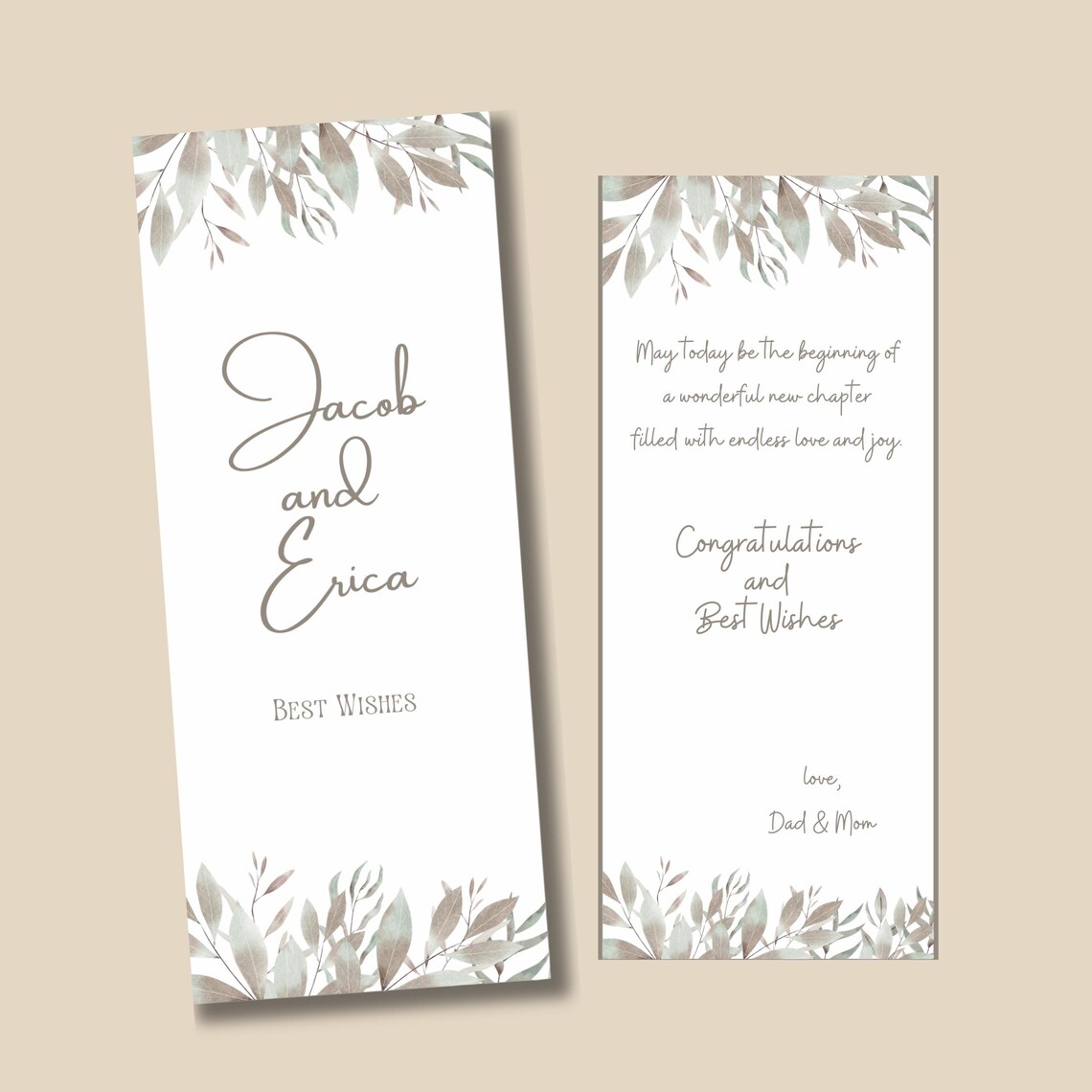 Editable Wedding Card & Money Envelope Template, Customizable Wedding ...