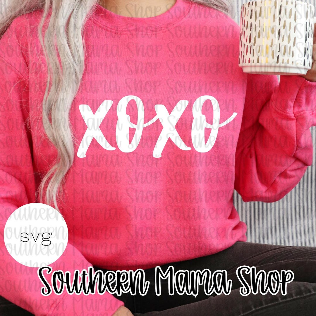 Valentine’s Day SVG | Girls Valentines Shirt, XOXO, Pink Valentines ...
