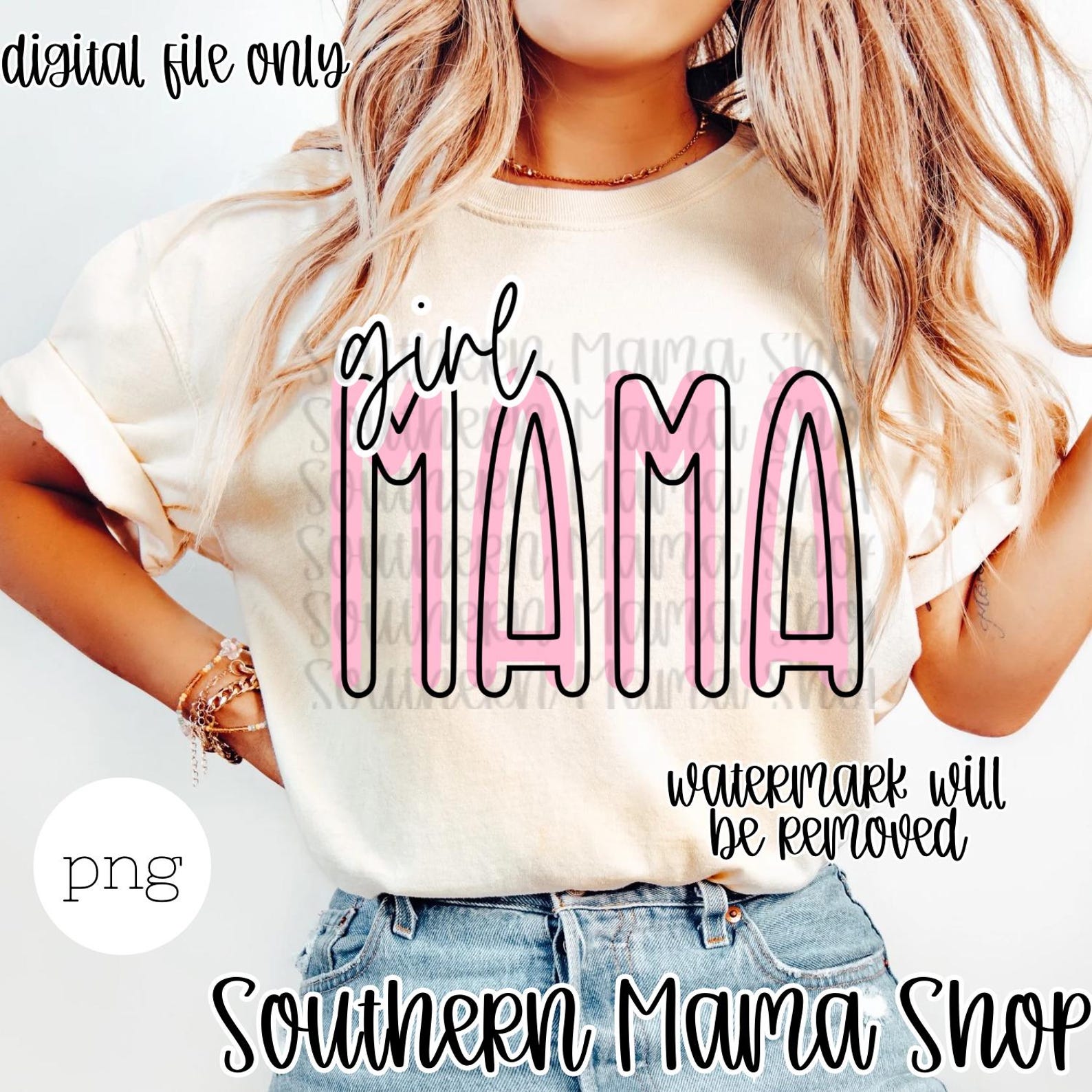 Pink Girl Mama PNG | Girl Mom Shirt, Girl Mama, Pink Girl Mom, Mother’s ...