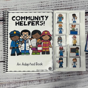 HARD COPY -community Helpers Social Studies Adapted Book Interactive ...