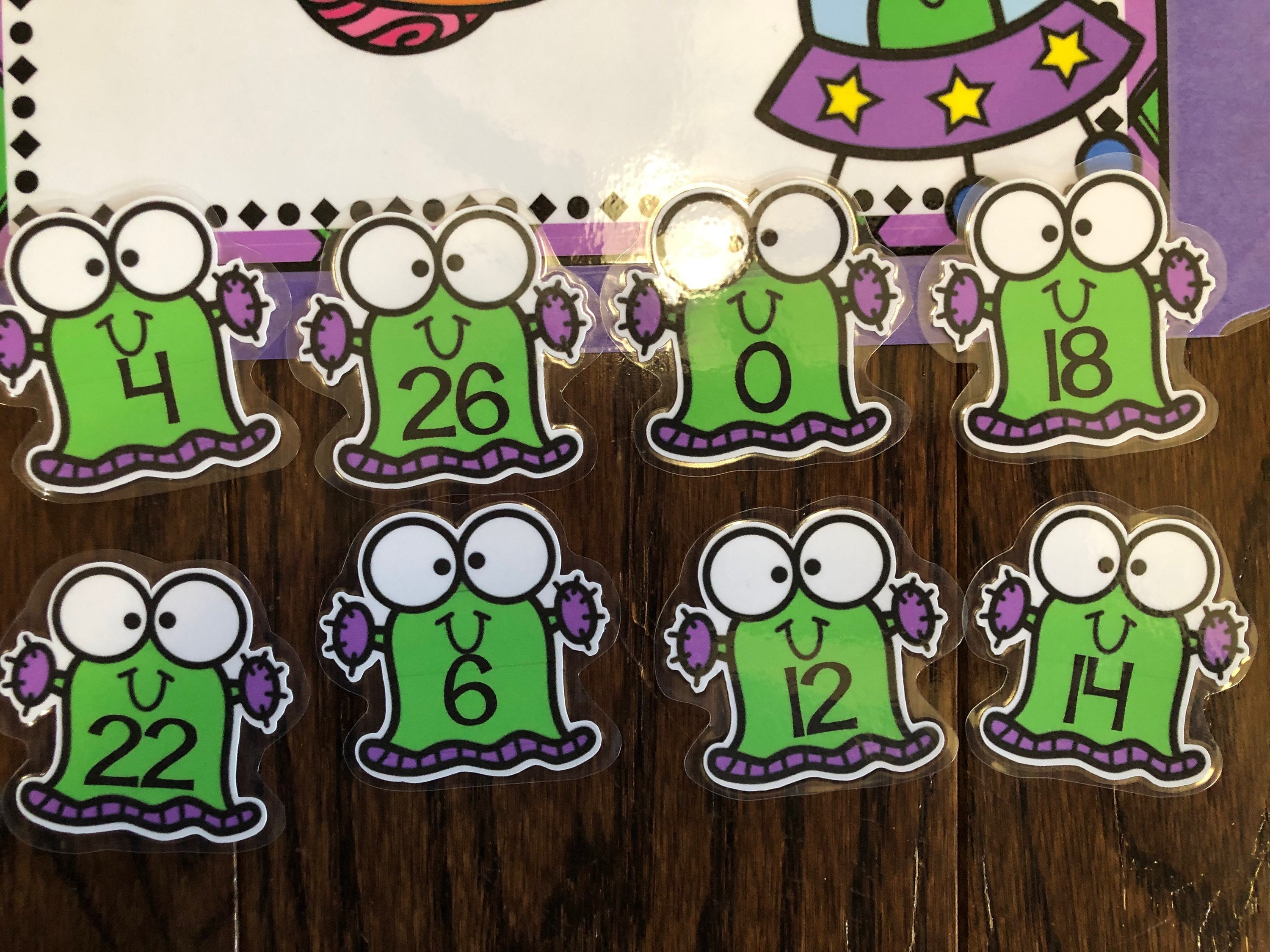 Martian Multiplication Math File Folder Game Center Teacher | Etsy