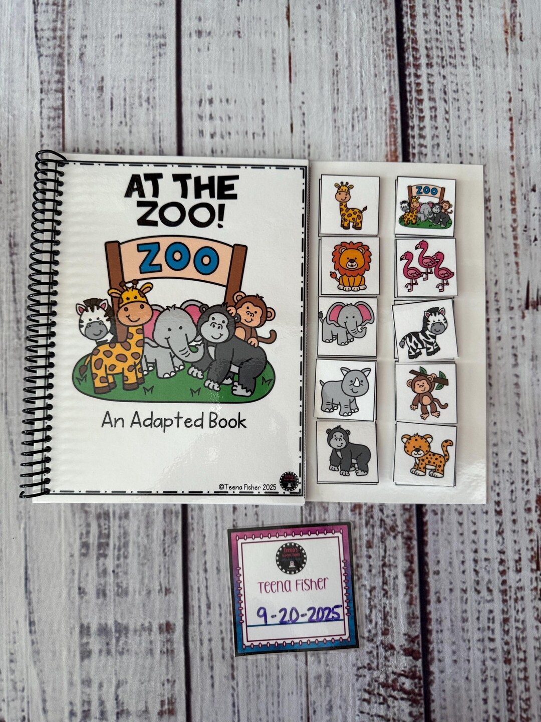HARD COPY -at the Zoo! Adapted Book Interactive Autism Special ...