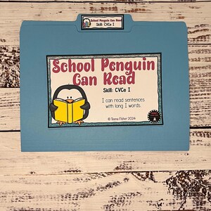 School Penguin Can Read Cvce Long I Sentences Word Families Phonics ...