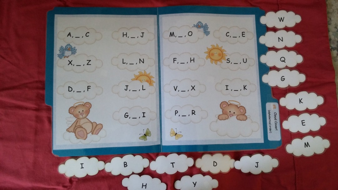 Teacher Made - ABC Sequence Order Literacy Language File Folder Game ...
