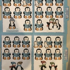 Alphabet Matching Uppercase Lowercase Letter Activity File Folder Game ...