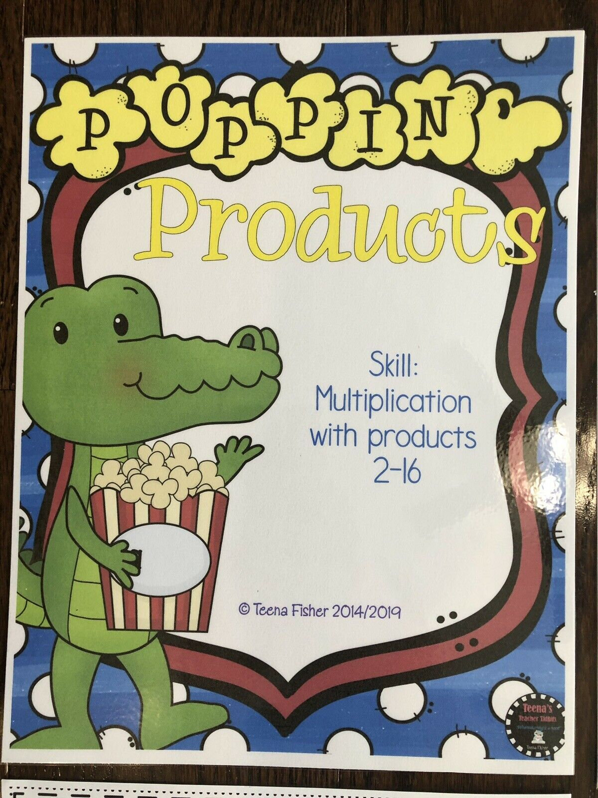 Poppin' Products Math File Folder Game Center Teacher Resource Mixed ...