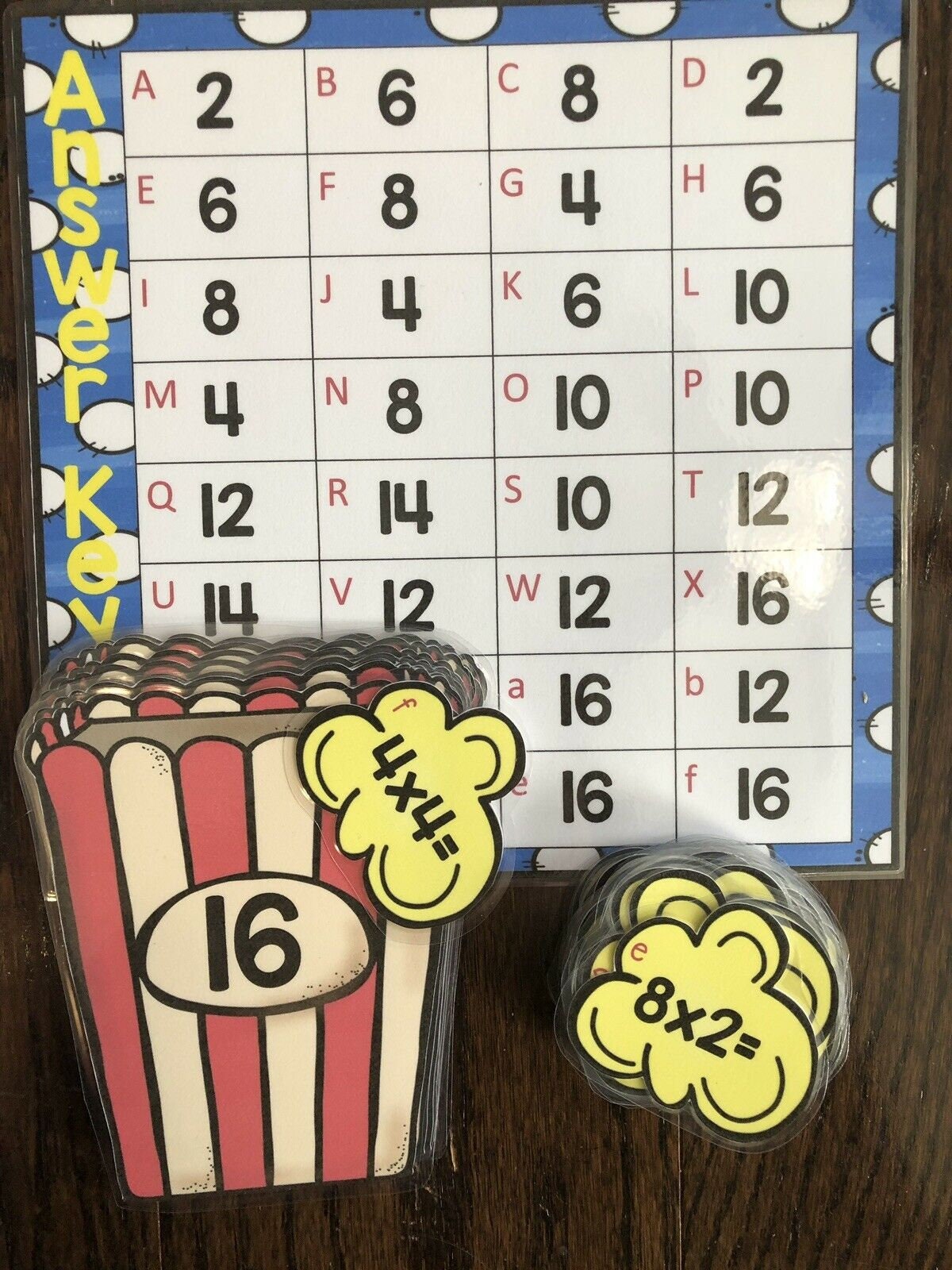 Poppin' Products Math File Folder Game Center Teacher Resource Mixed ...