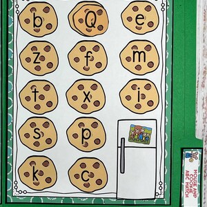 Mouse a Cookie Alphabet ABC Matching File Folder Game Literacy Center ...