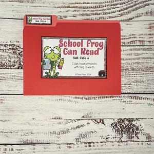 School Frog Can Read Cvce Long A Sentences Word Families Phonics Match ...