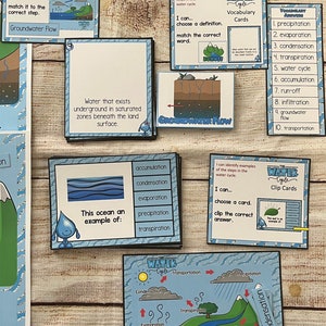 Water Cycle Activity Bundle Ready to Play Activity Task - Etsy