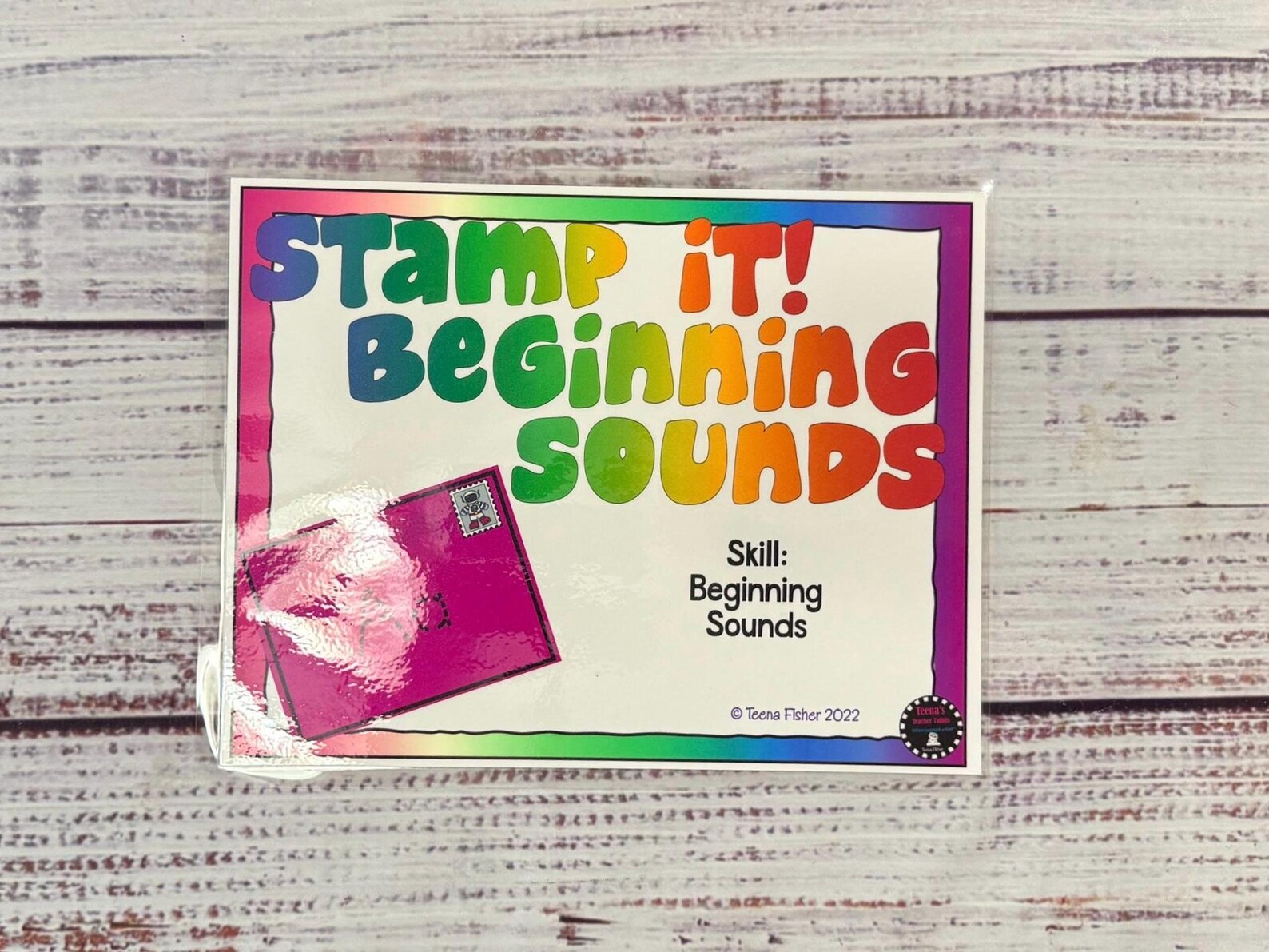 Stamp It! Beginning Sounds Matching File Folder Game Kindergarten ...