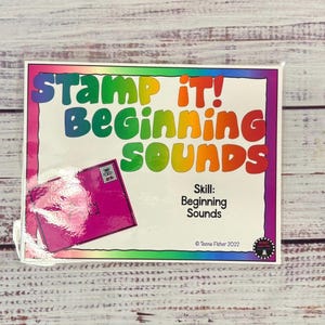 Stamp It! Beginning Sounds Matching File Folder Game Kindergarten ...