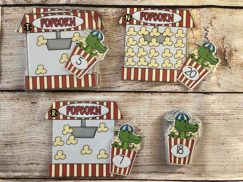 Popcorn Counting 1-20 Preschool Kindergarten Montessori - Etsy