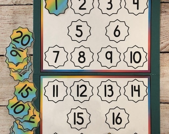 Number Match File Folder Game - Etsy