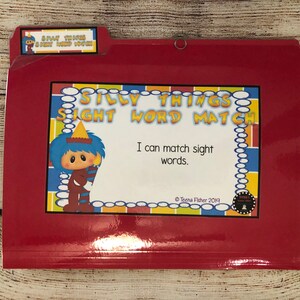 Silly Things Sight Word Match File Folder Game Center Teacher Resource ...
