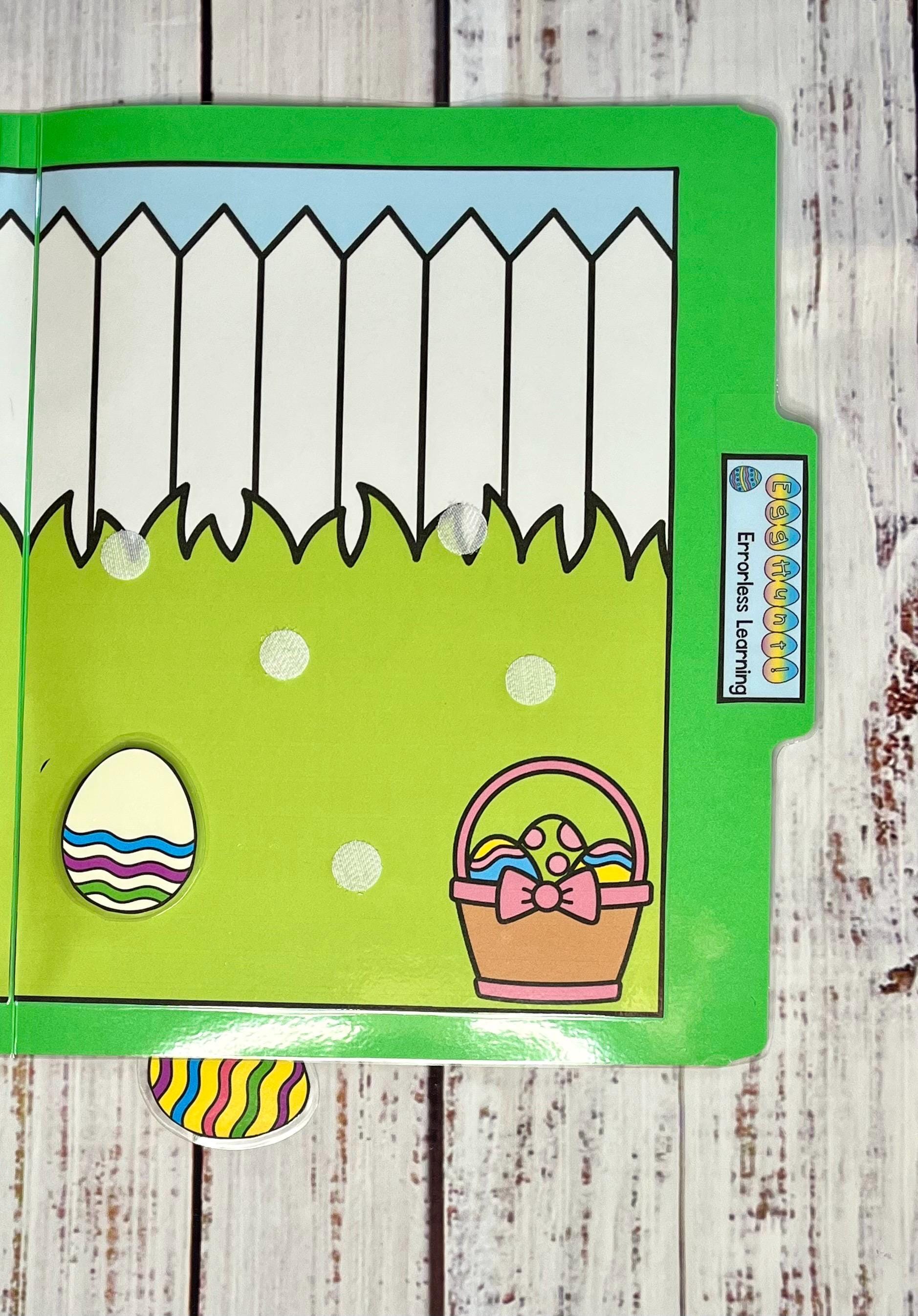 Egg Hunt Errorless Learning File Folder Game Pre-k Visual ...