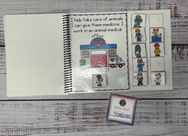 HARD COPY -community Helpers Social Studies Adapted Book Interactive ...