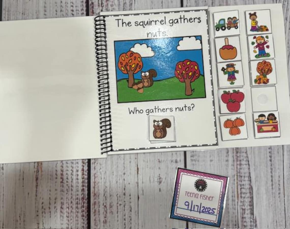 HARD COPY -fall is Here! Adapted Book Interactive Autism Special ...