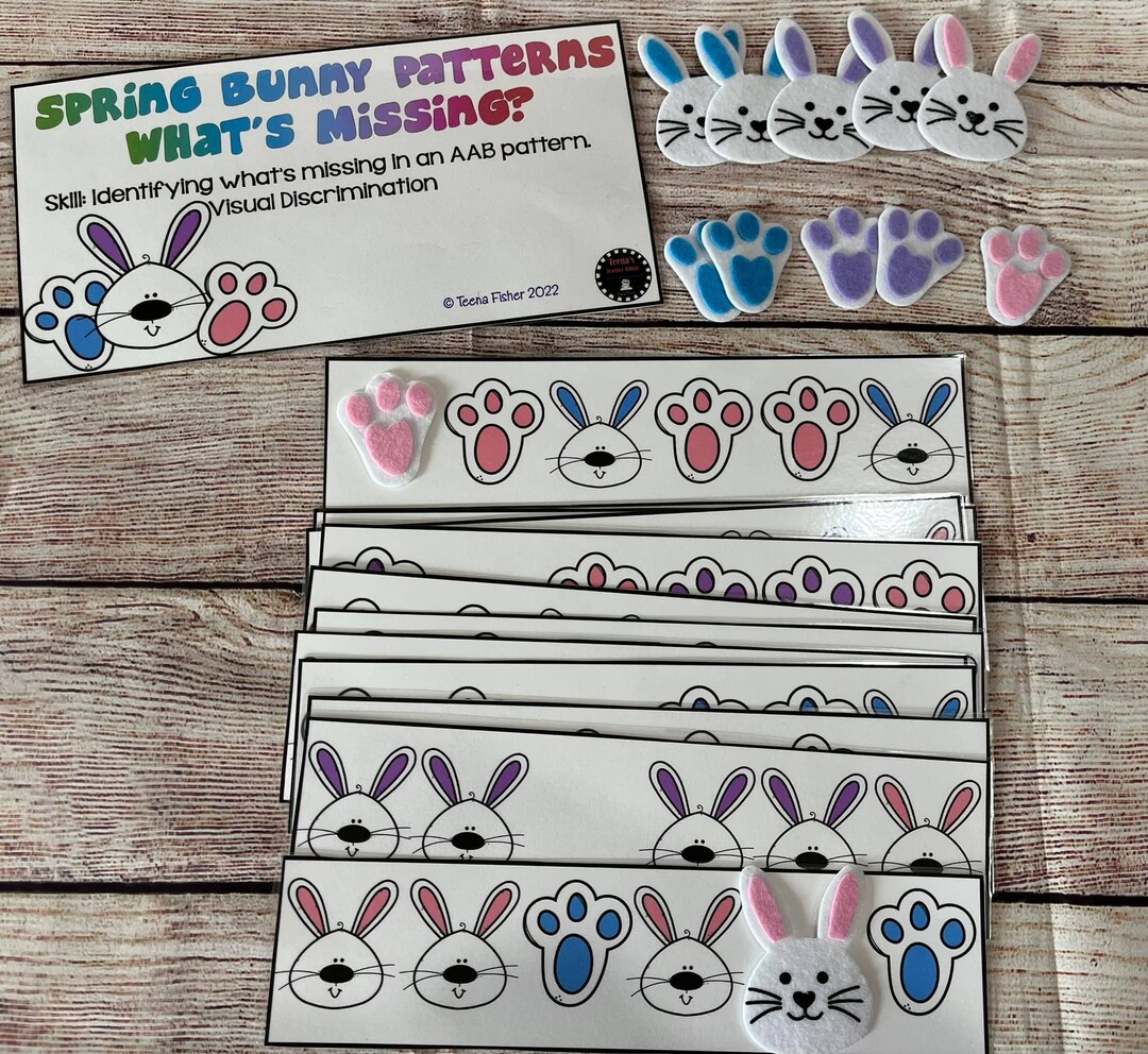 AAB Patterns What Comes Next? Matching Visual Discrimination Task Box ...