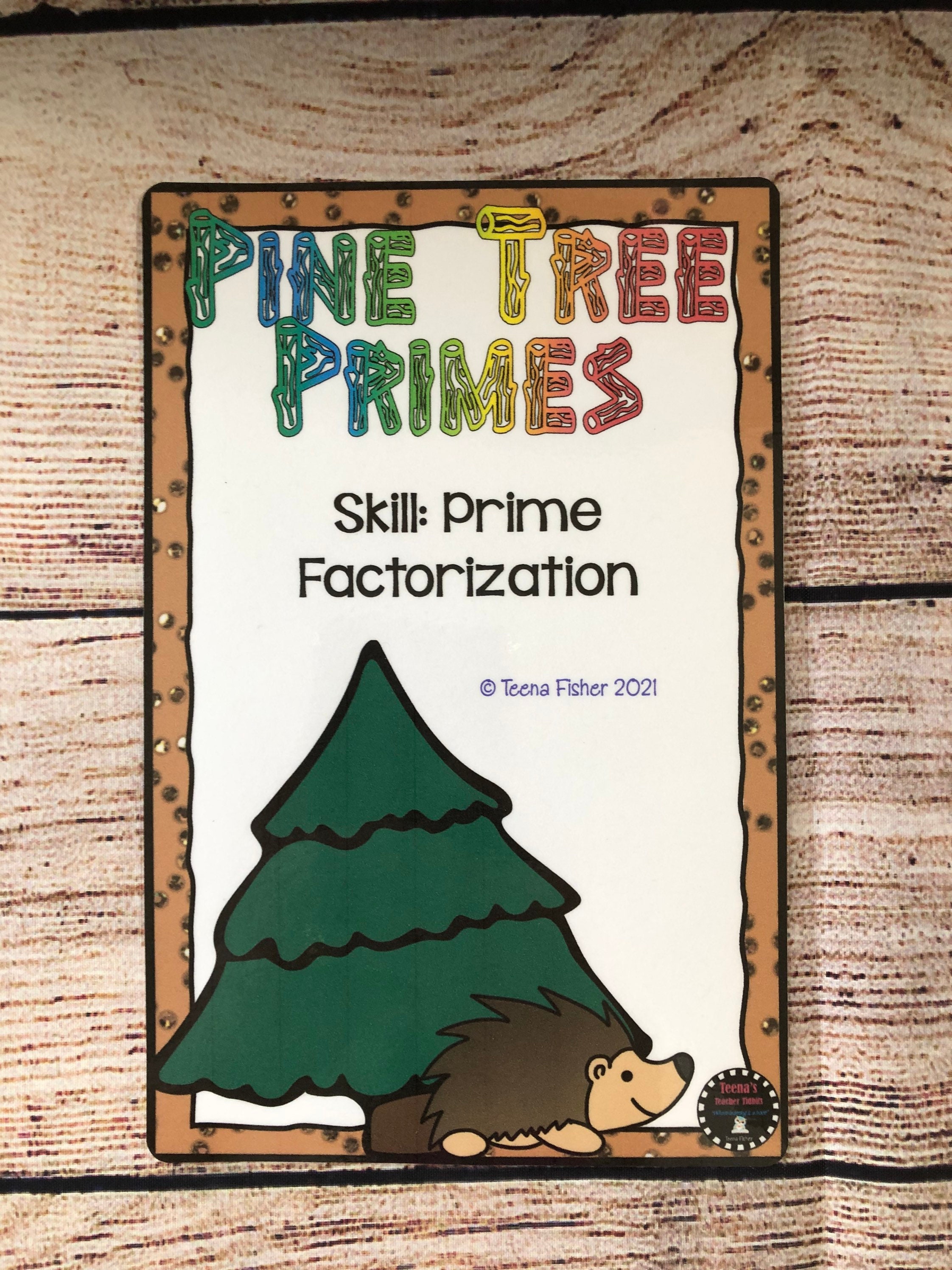 Pine Tree Primes Prime Factorization Math File Folder Game - Etsy