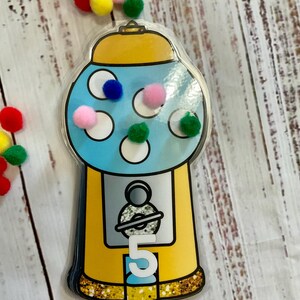 Numbers Counting 1-10 Pom Poms Gumball Cards Math Center Laminated ...