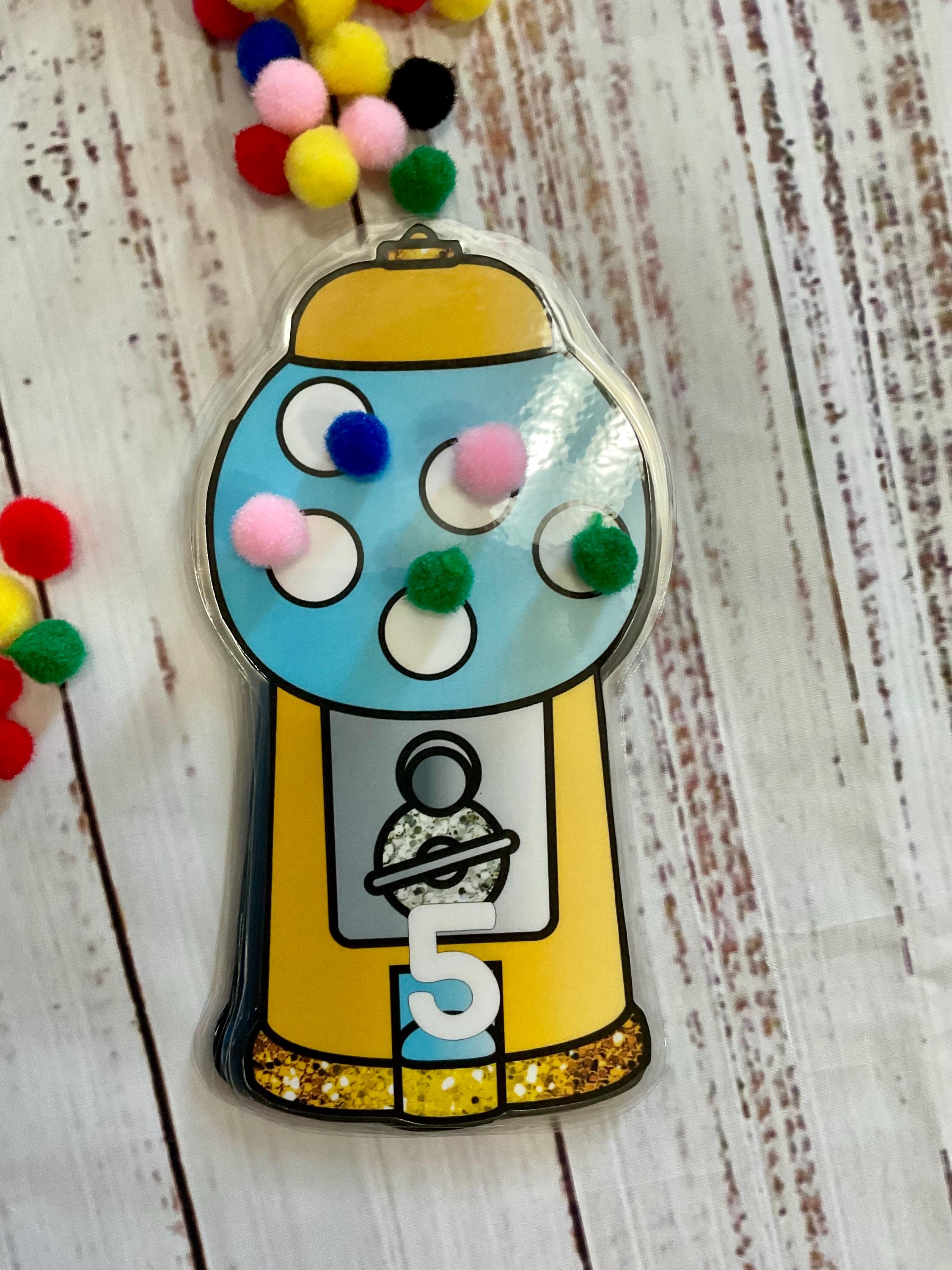 Numbers Counting 1-10 Pom Poms Gumball Cards Math Center Laminated ...