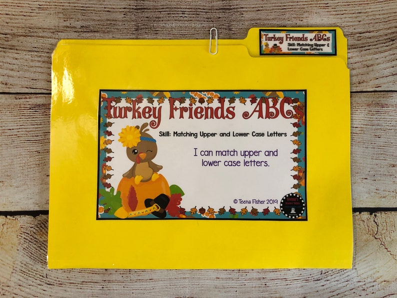 Teacher Made Alphabet Letter Matching File Folder Games - Etsy