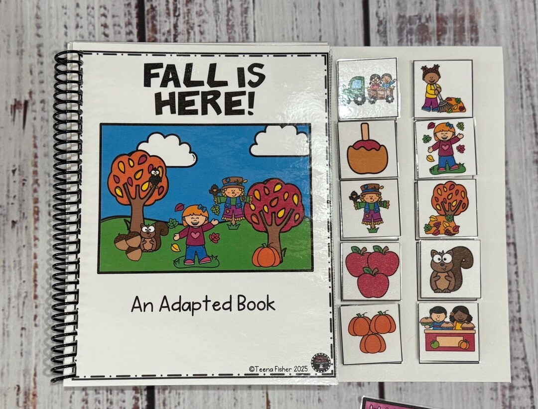 HARD COPY -fall is Here! Adapted Book Interactive Autism Special ...
