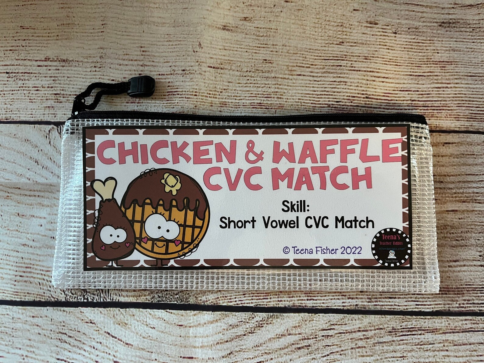 Chicken & Waffles CVC Words Match Phonics Short Vowel - Etsy