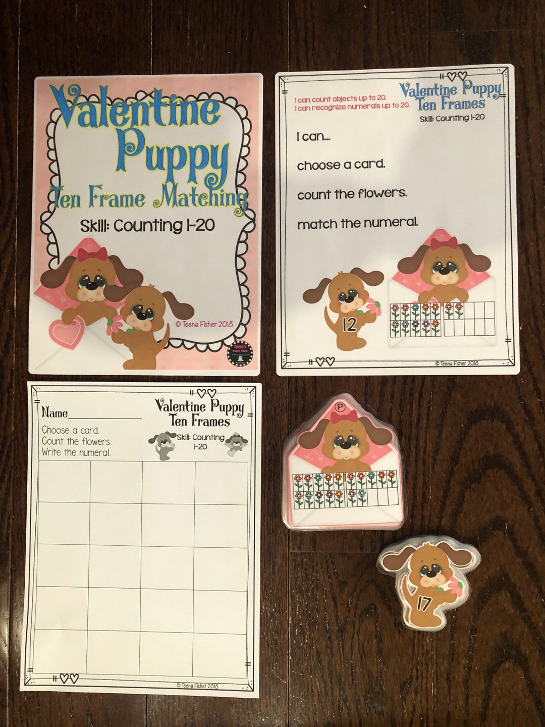 Preschool, Kindergarten Counting Valentine's Day, Quiet Time ...