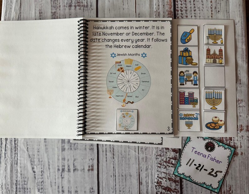 HARD COPY - Happy Hanukkah! Adapted Book Interactive Autism Special ...
