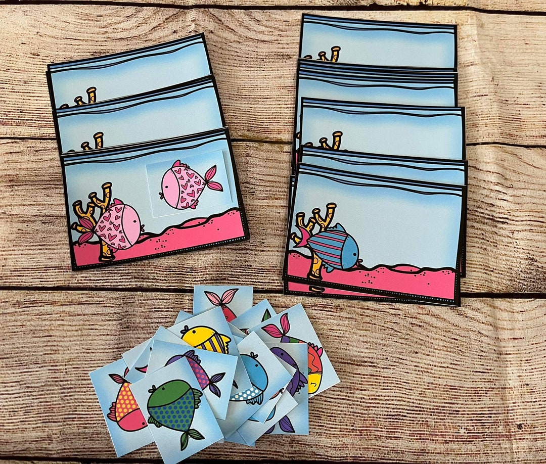 Fish Friends Identical Picture Matching Visual Discrimination Task Box ...