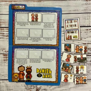 PDF VERSION Daniel and the Lions Den Sequencing File Folder Game Center ...